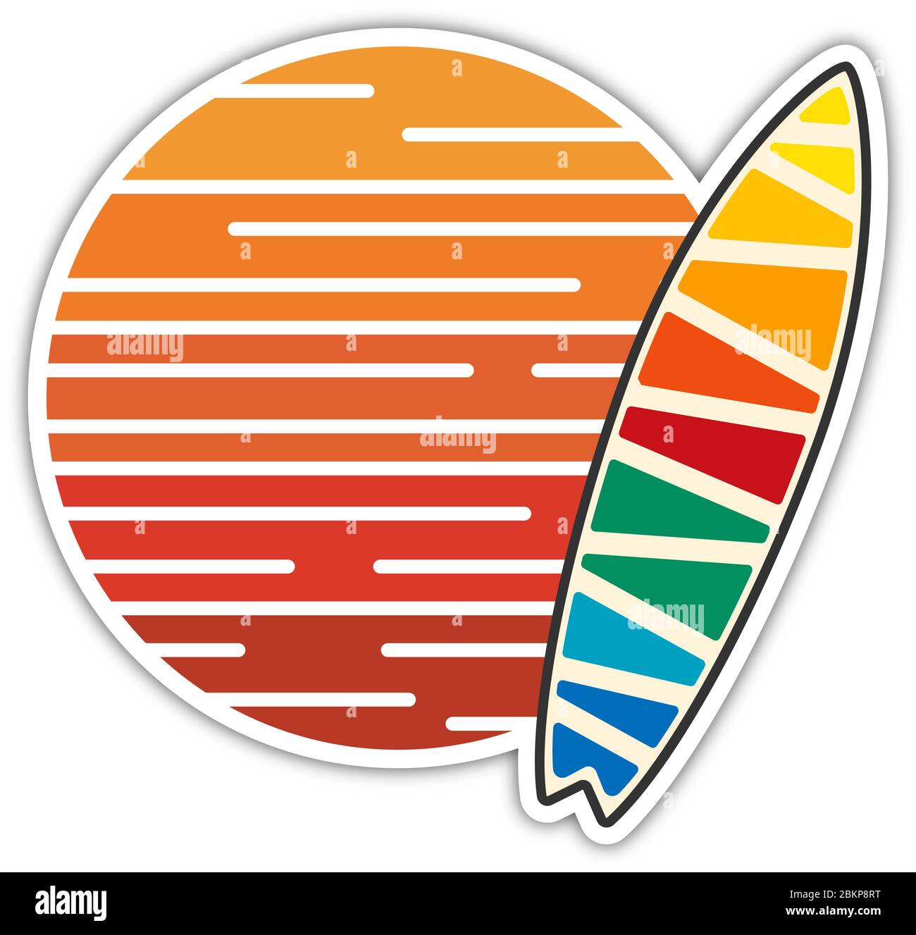surfing company label logo made in modern clean and bright design. Surf ...
