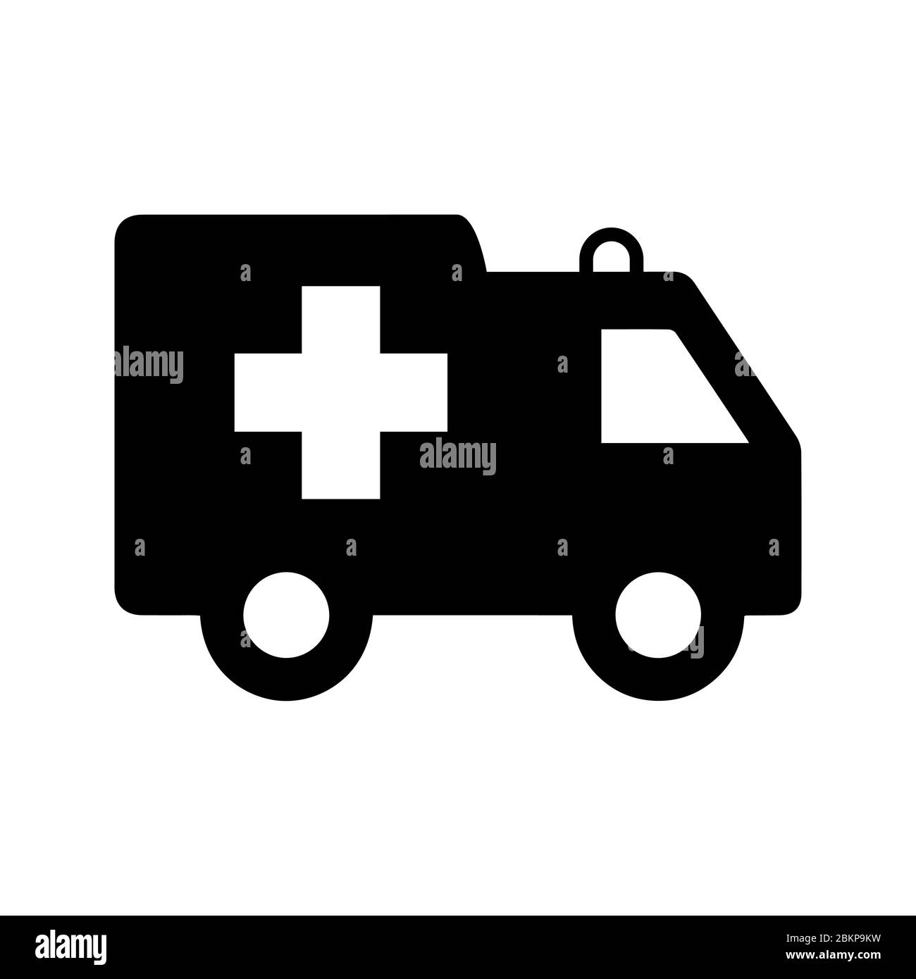 Ambulance vector icon, minimalist vector illustration symbol Stock ...