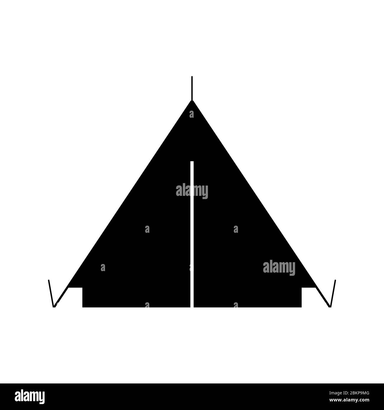 Camping tent vector icon, minimalist vector illustration symbol Stock ...