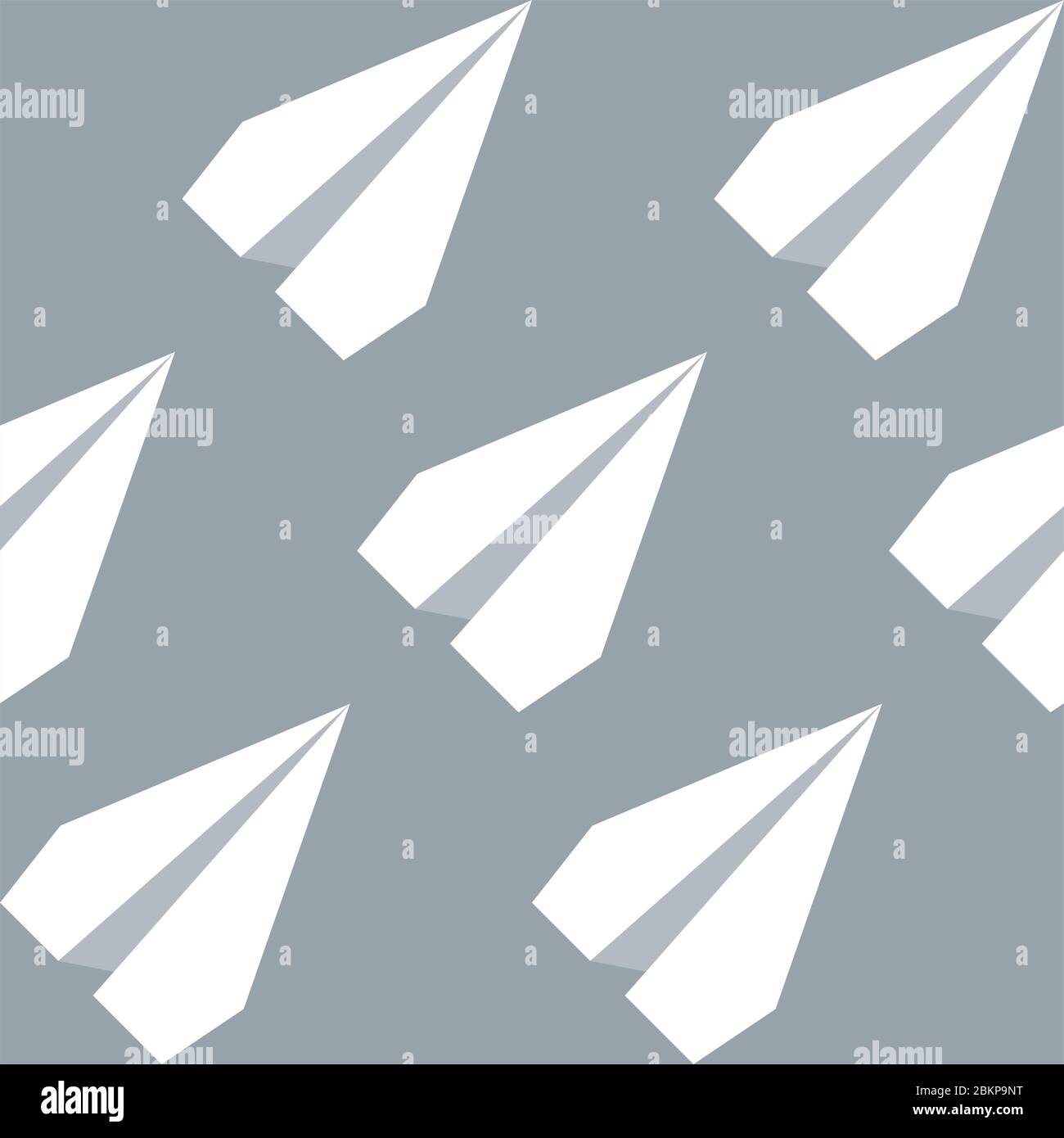 Paper planes seamless pattern. Repeating abstract background with paper ...