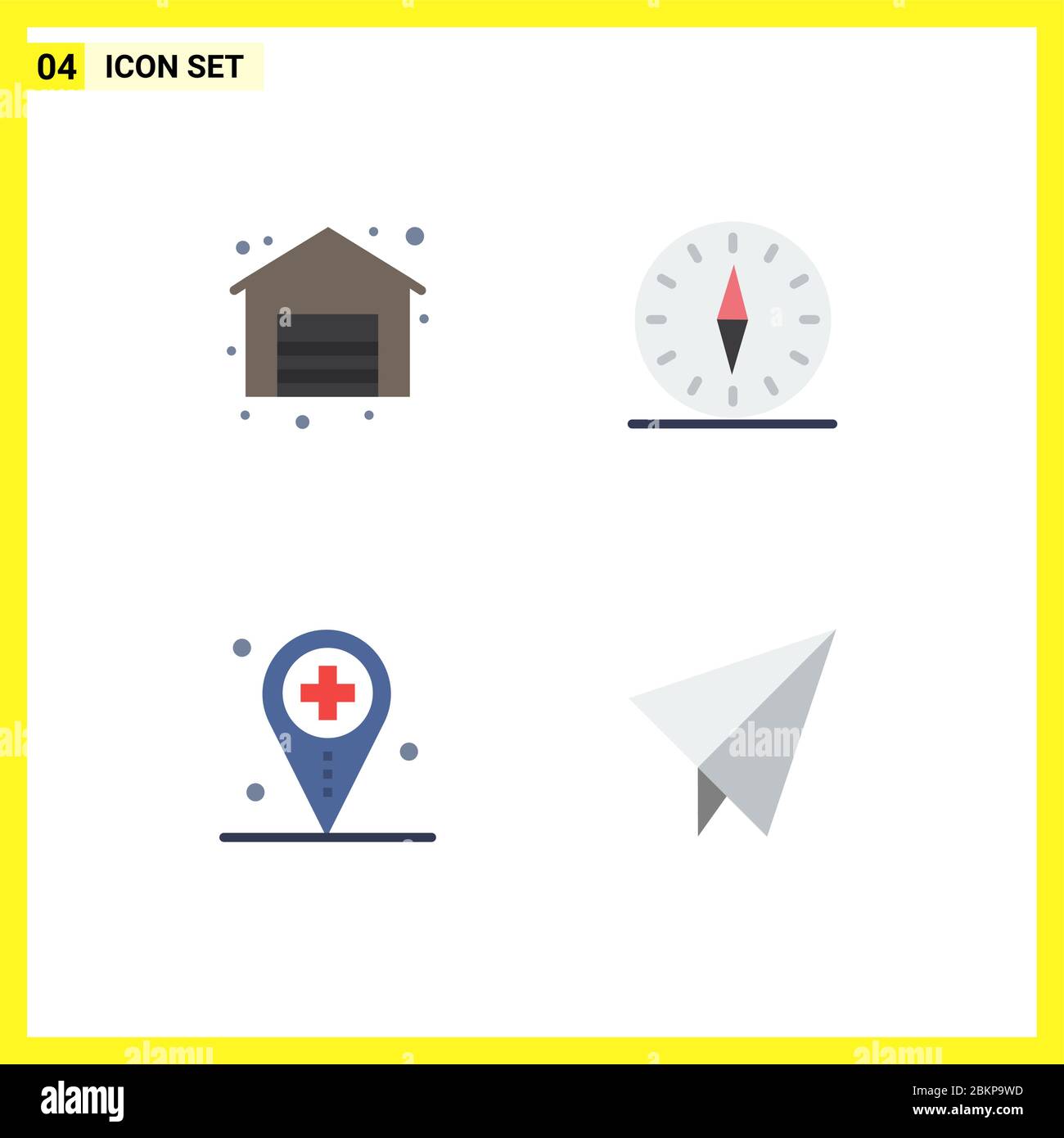 Map symbols hospital hi-res stock photography and images - Alamy