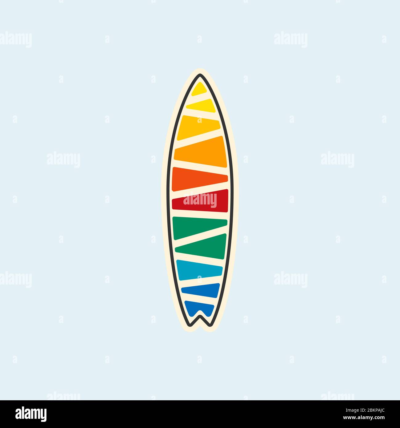 Surfing emblem template, surfboard silhouette with lettering vector eps 10 Stock Vector Image ...