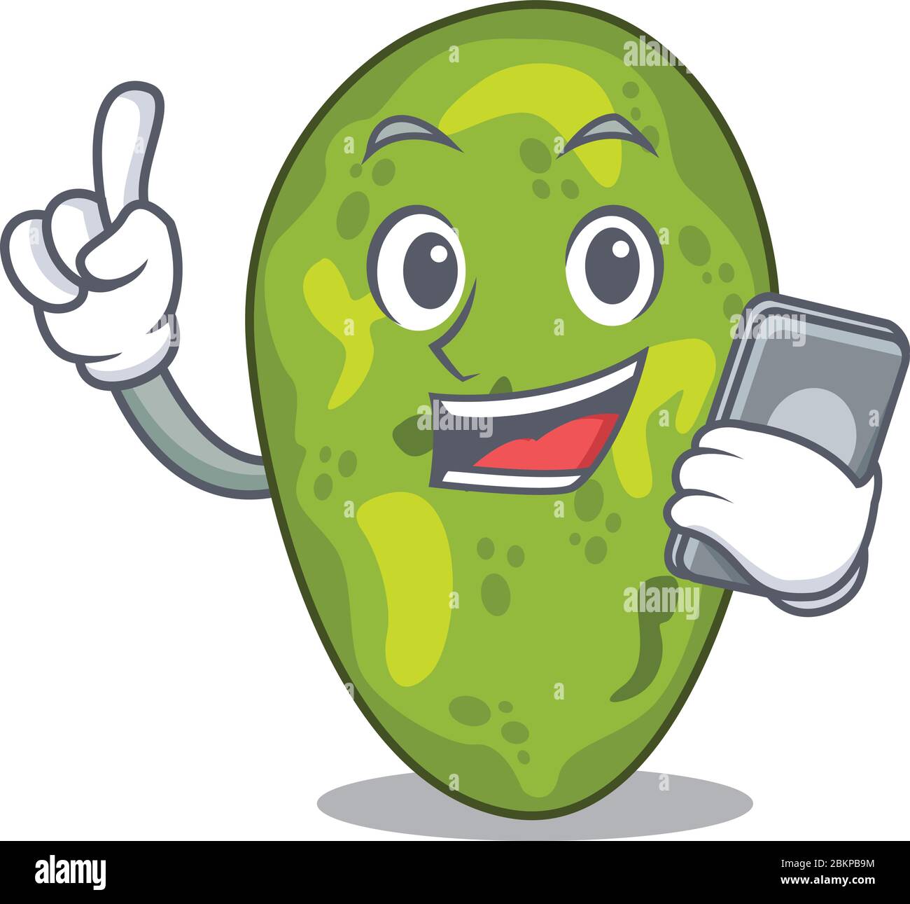 Cyanobacteria cartoon in character speaking on phone Stock Vector Image ...