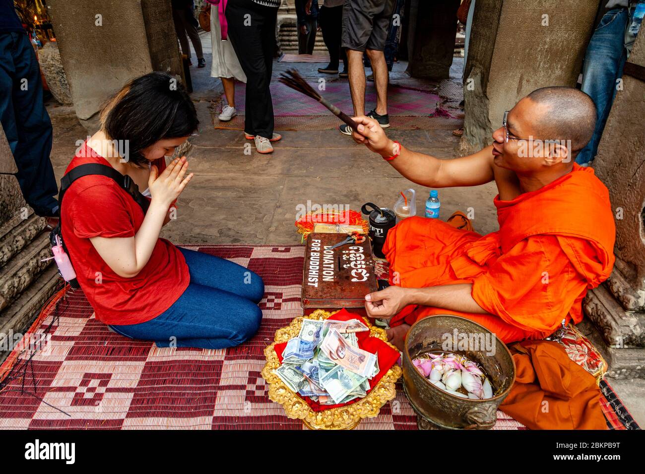 Buddhist Monk Giving Blessing High Resolution Stock Photography and ...