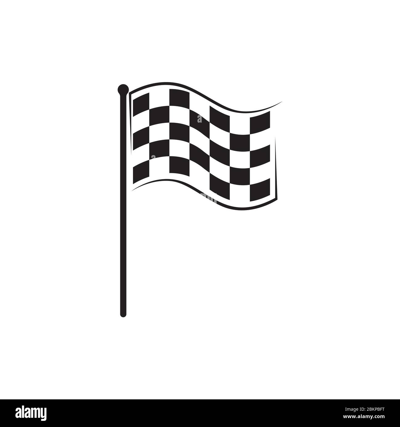 Race flag icon, simple design illustration vector Stock Vector Image ...