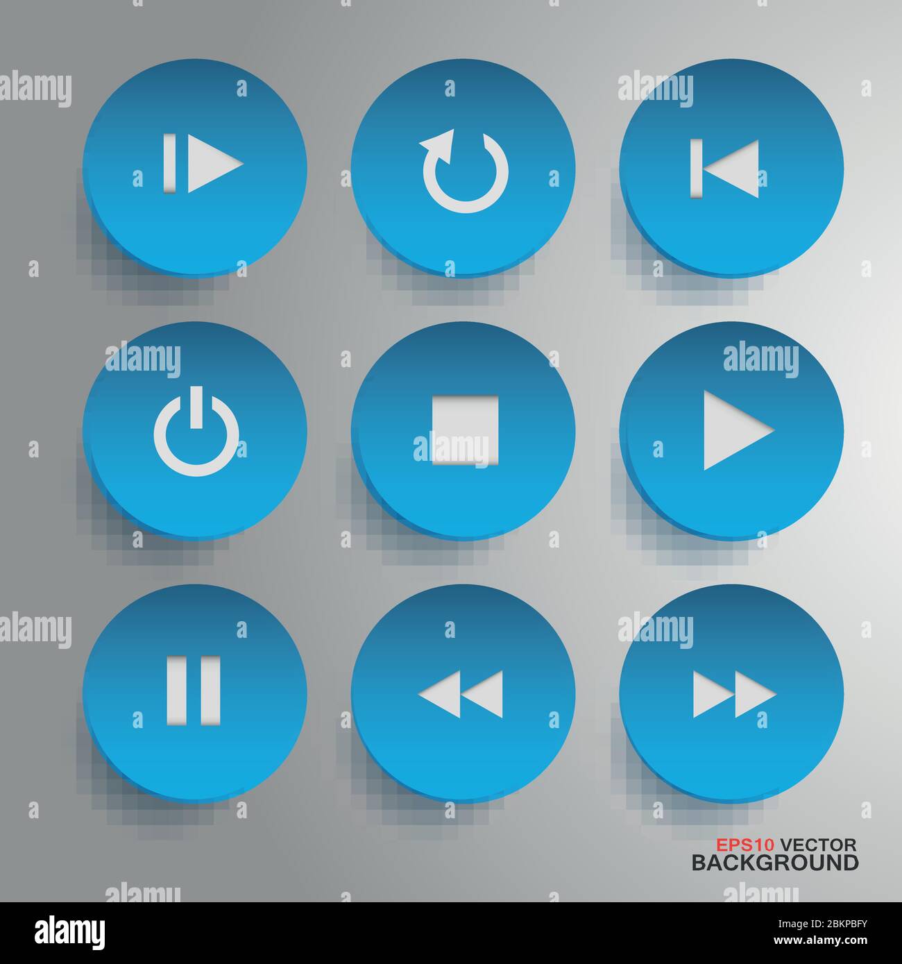 vector set of multimedia symbols Stock Vector Image & Art - Alamy