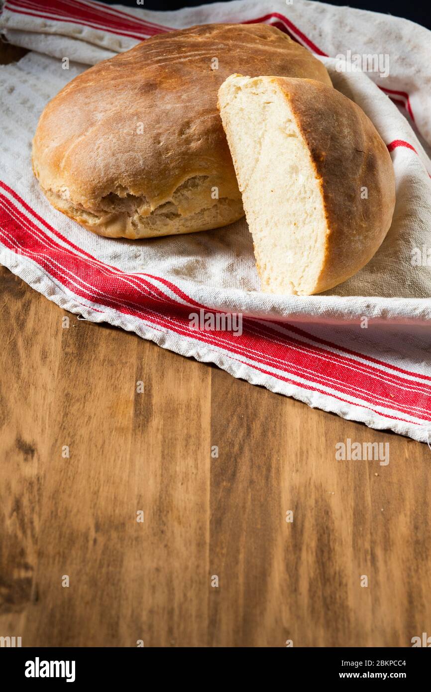 fresh home baked loaf of bread Stock Photo - Alamy