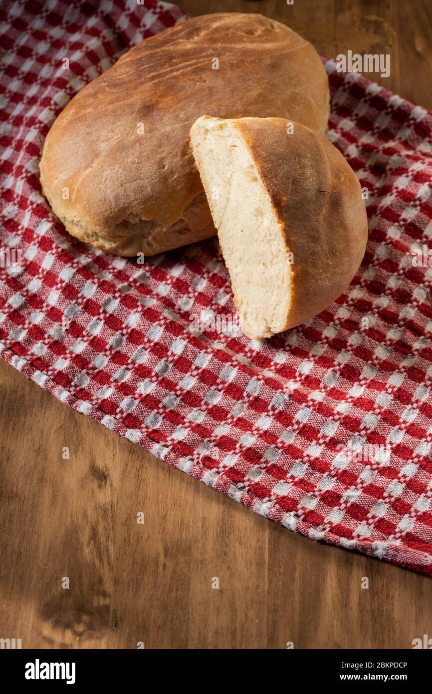 fresh home baked loaf of bread Stock Photo - Alamy
