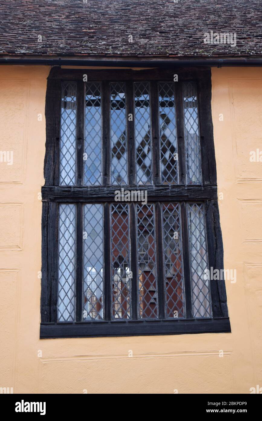 Leaded window, Lavenham, Suffolk, England Stock Photo - Alamy