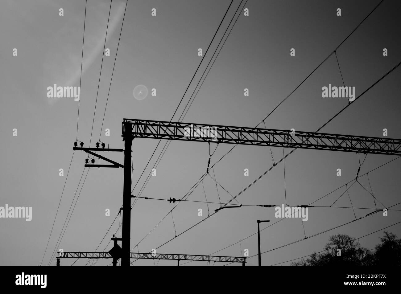 Overhead Power Supply For Electric Trains High Resolution Stock ...