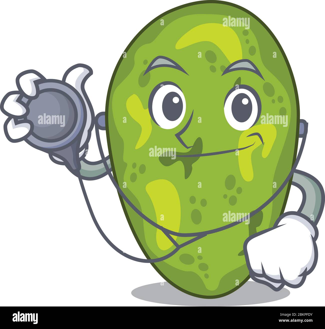Cyanobacteria in doctor cartoon character with tools Stock Vector Image ...