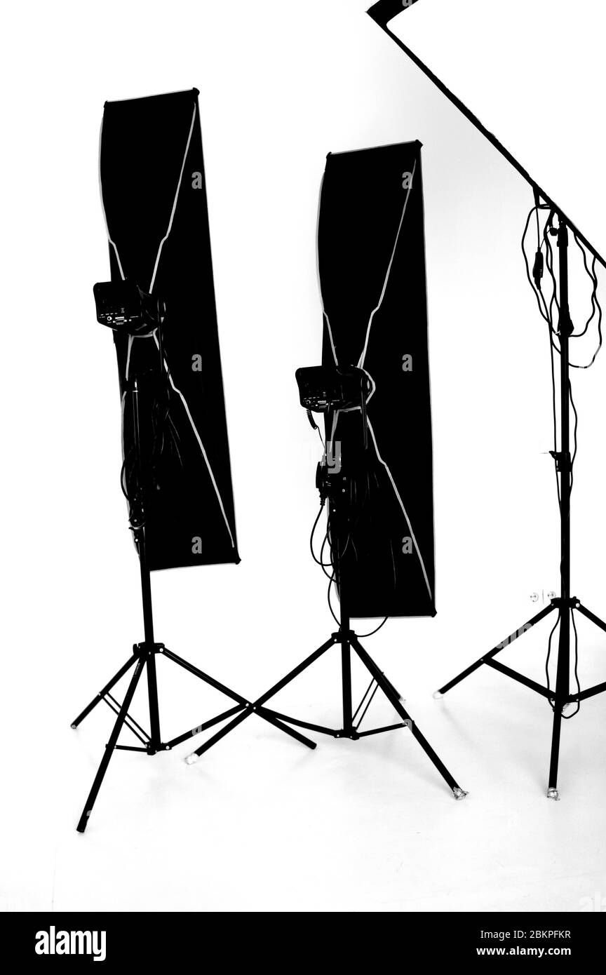 Proffesional photography studio flash light Stock Photo - Alamy