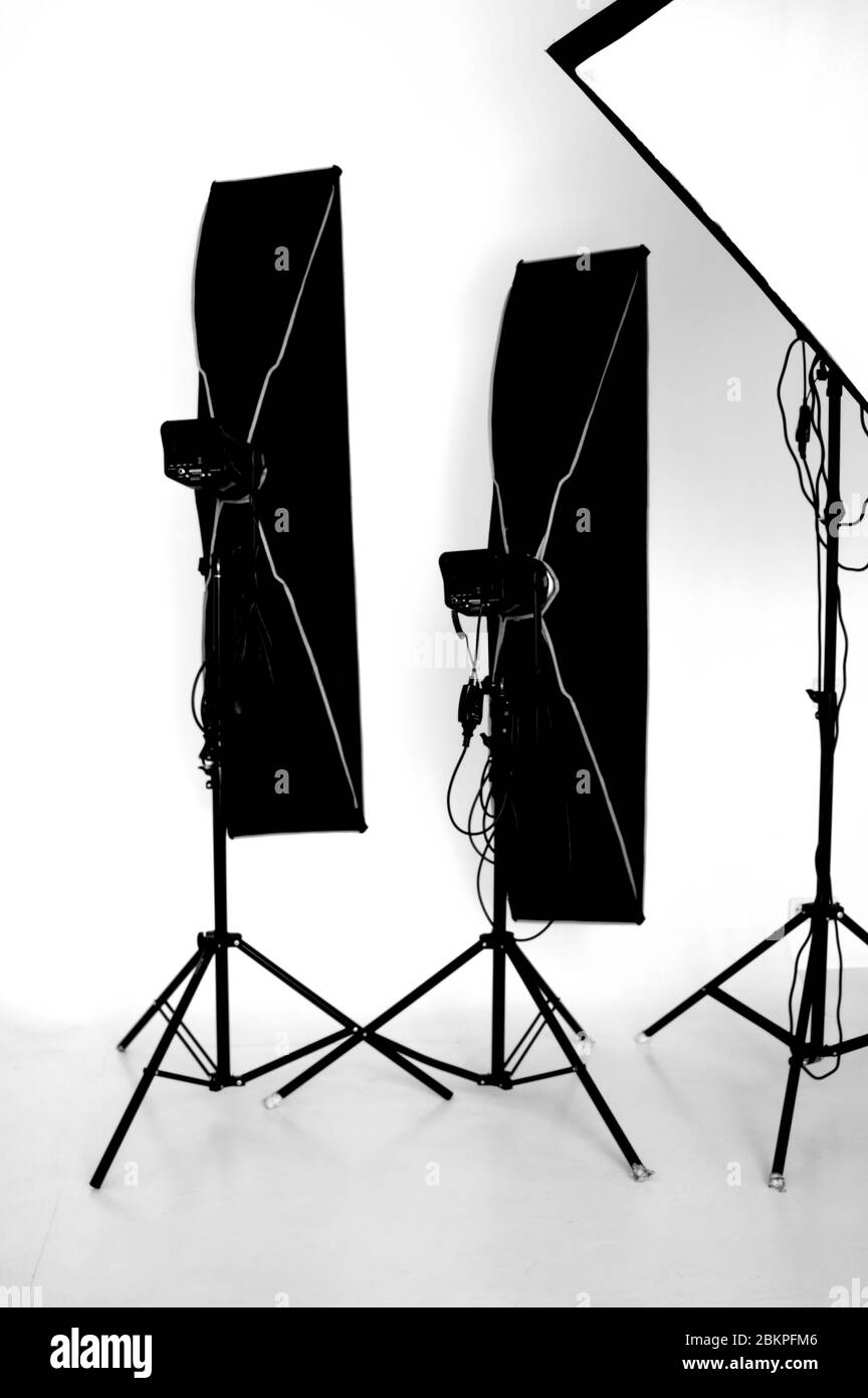 Proffesional photography studio flash light Stock Photo - Alamy