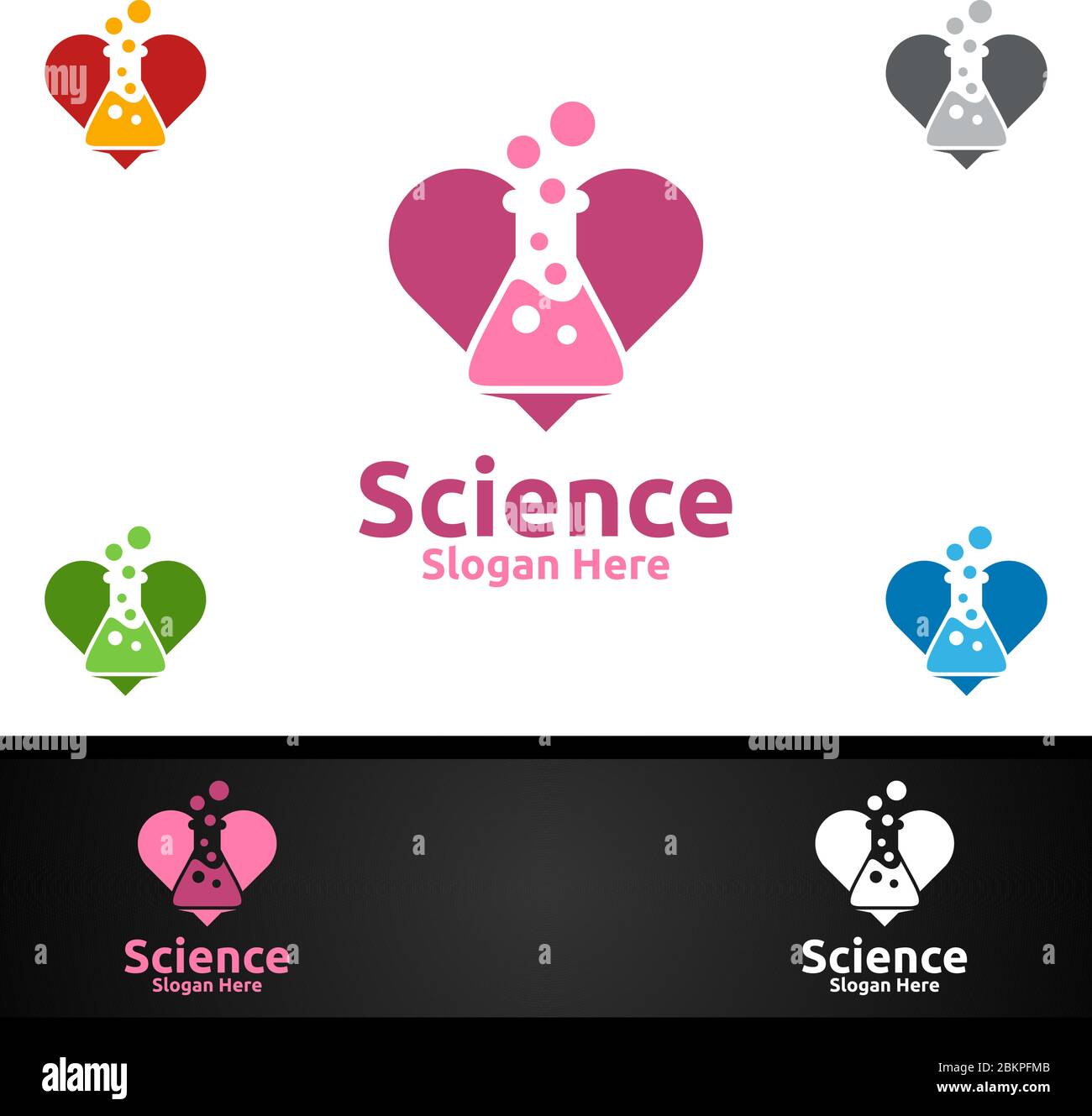 Love Science and Research Lab Logo for Microbiology, Biotechnology ...