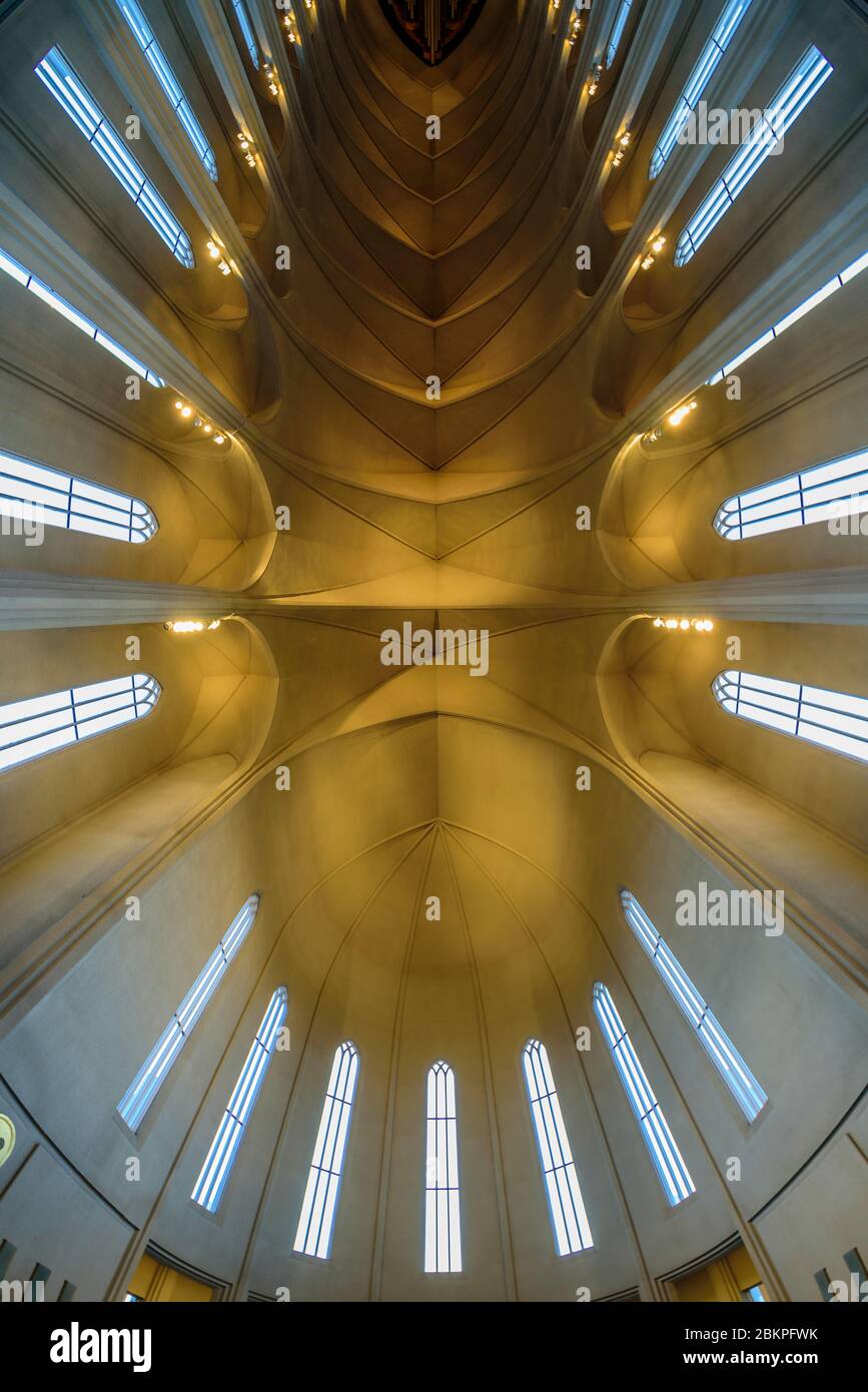 Altar hallgrímskirkja cathedral reykjavik hi-res stock photography and ...