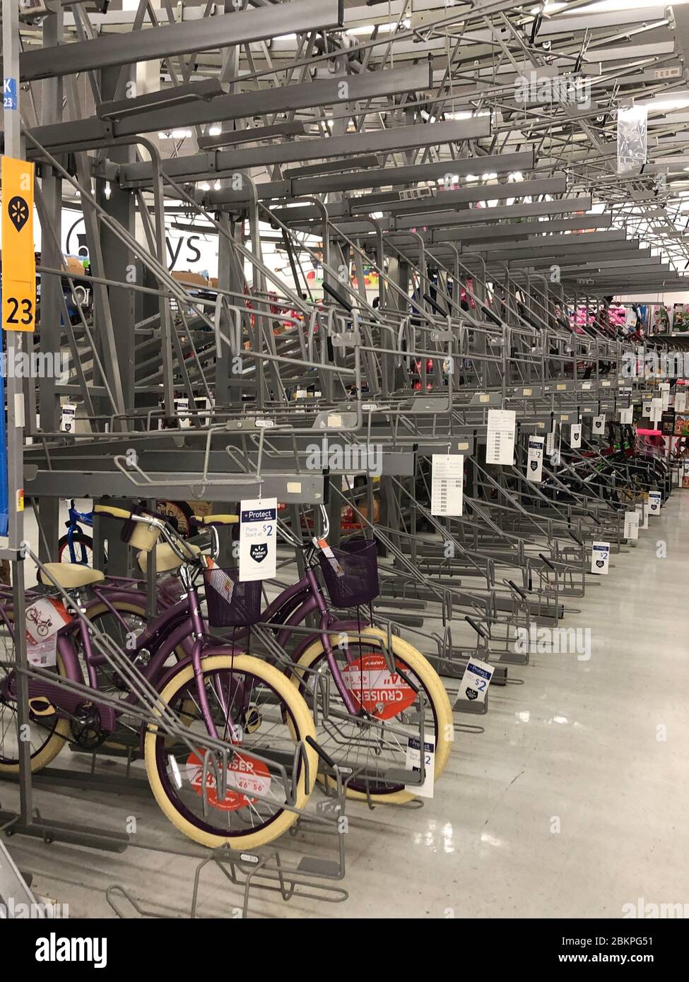 Walmart in Tom’s River, NJ almost sold out of bicycles, Photo By John ...