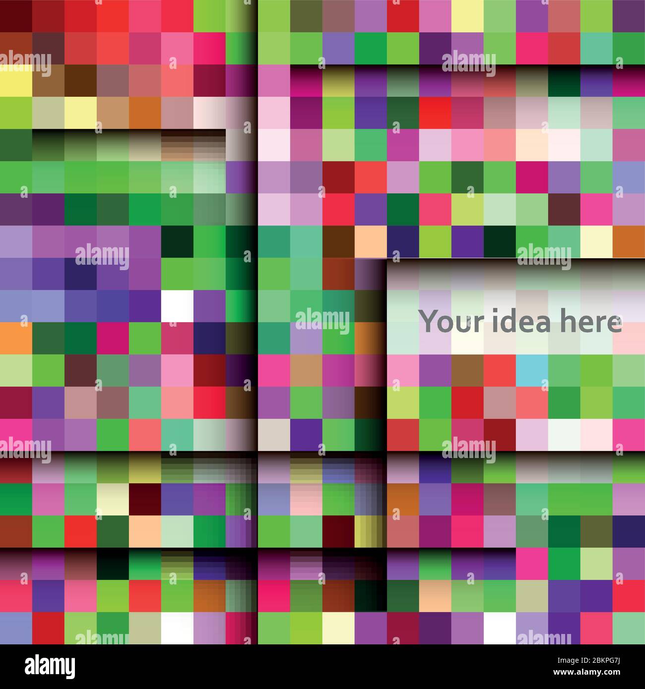 vector multi-colored squares. beautiful abstraction Stock Vector Image ...