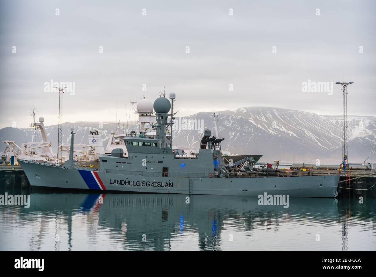 ICGV Thor, flagship of the Icelandic Coast Guard since 2011, in the ...