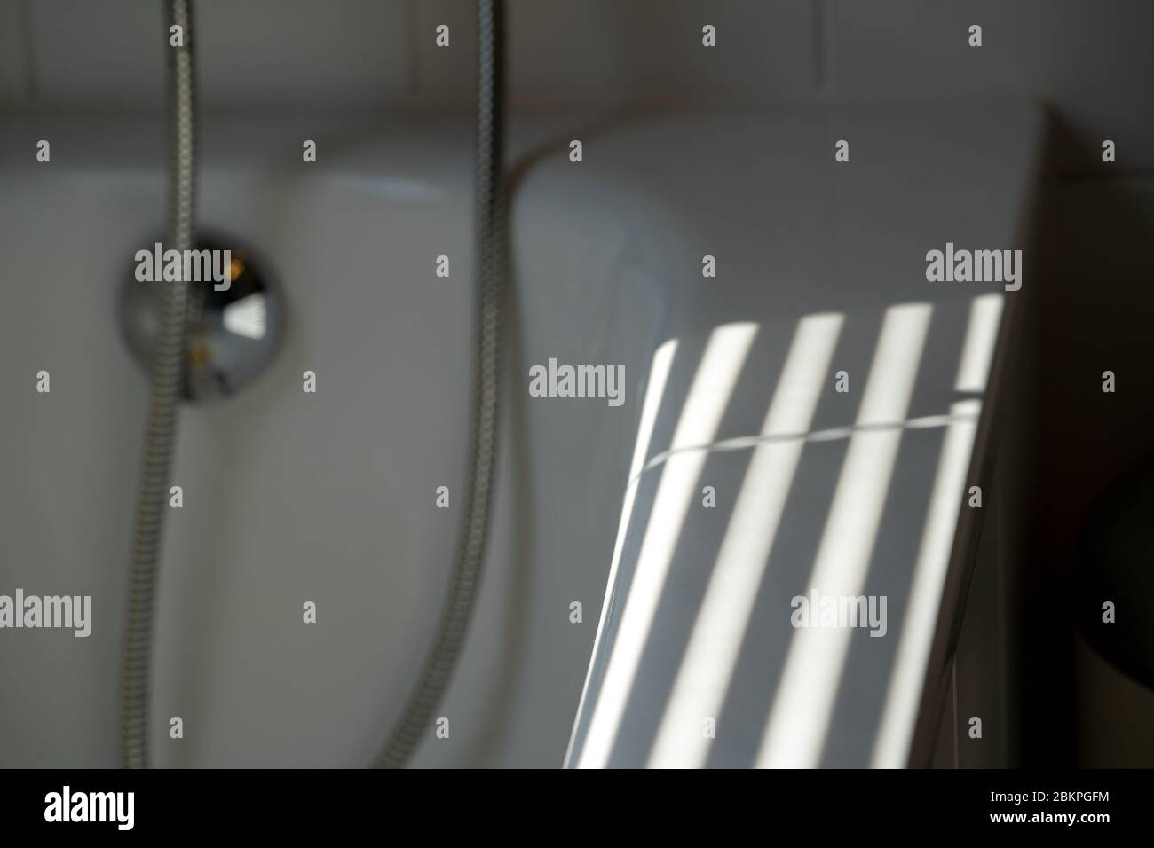 Industrial design window sunlight parallel lines shadows. Light and ...