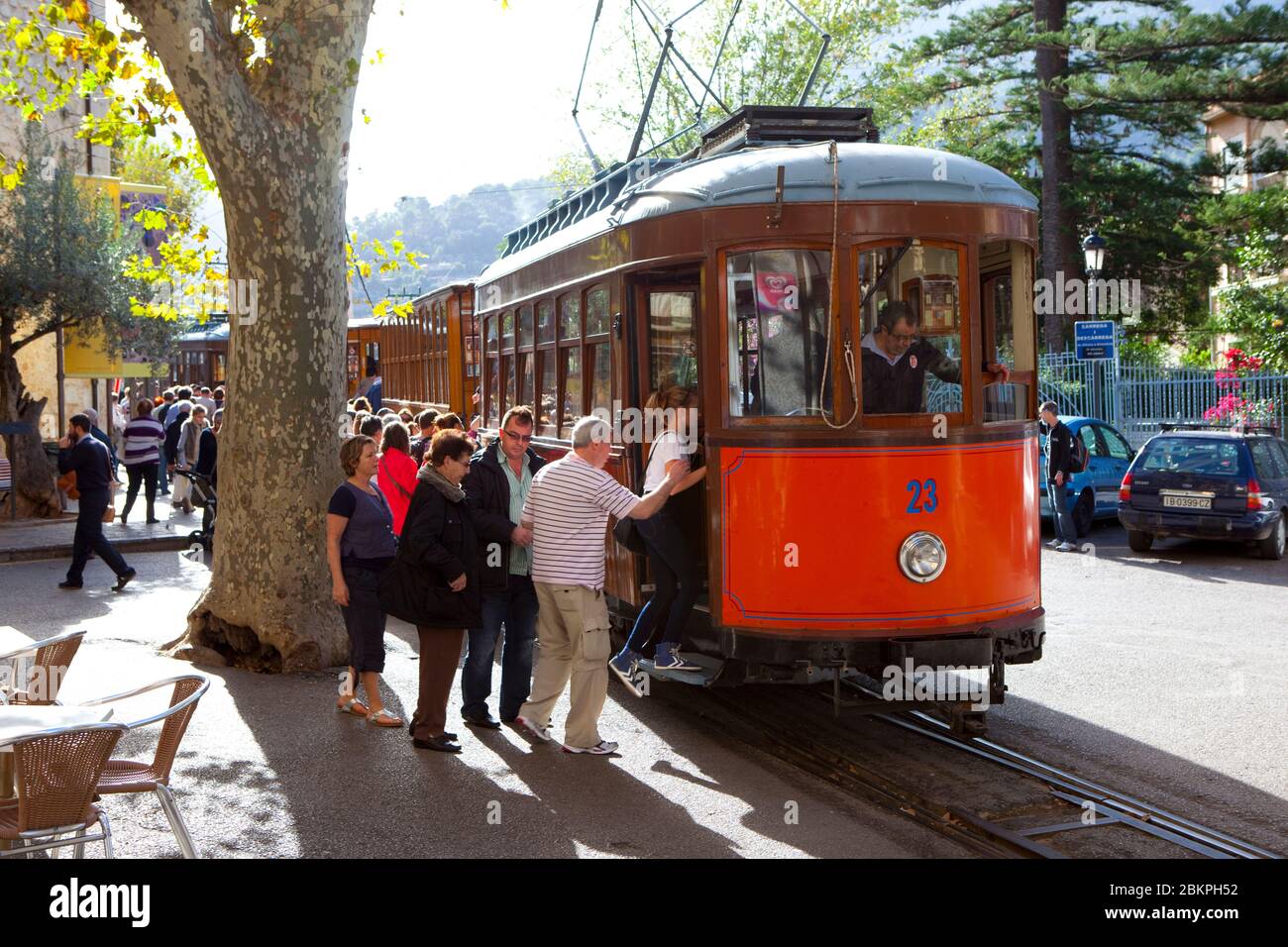 Soller tramway majorca hi-res stock photography and images - Alamy