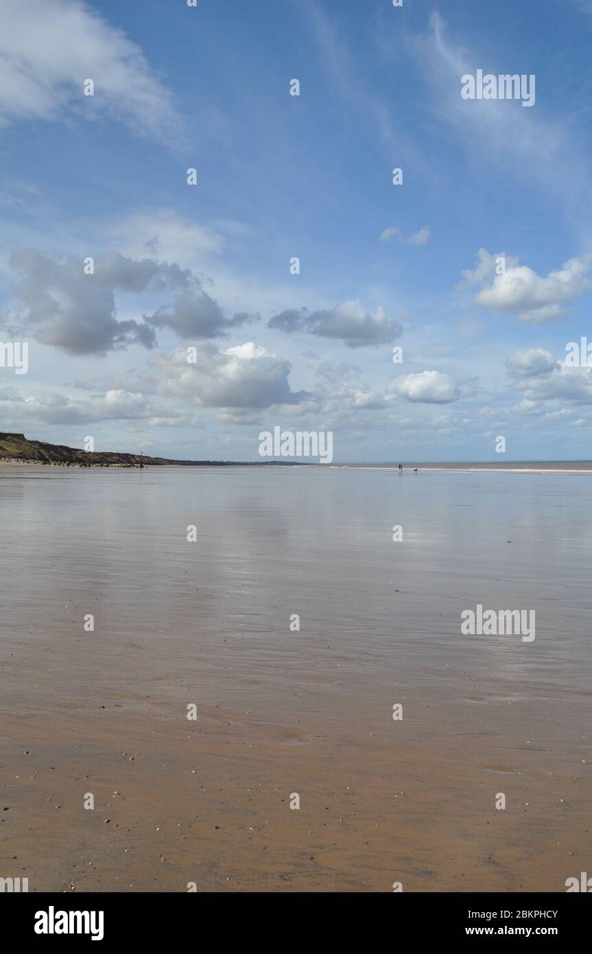 Mapleton beach, Hornsea, East Riding, Yorkshire, England Stock Photo ...
