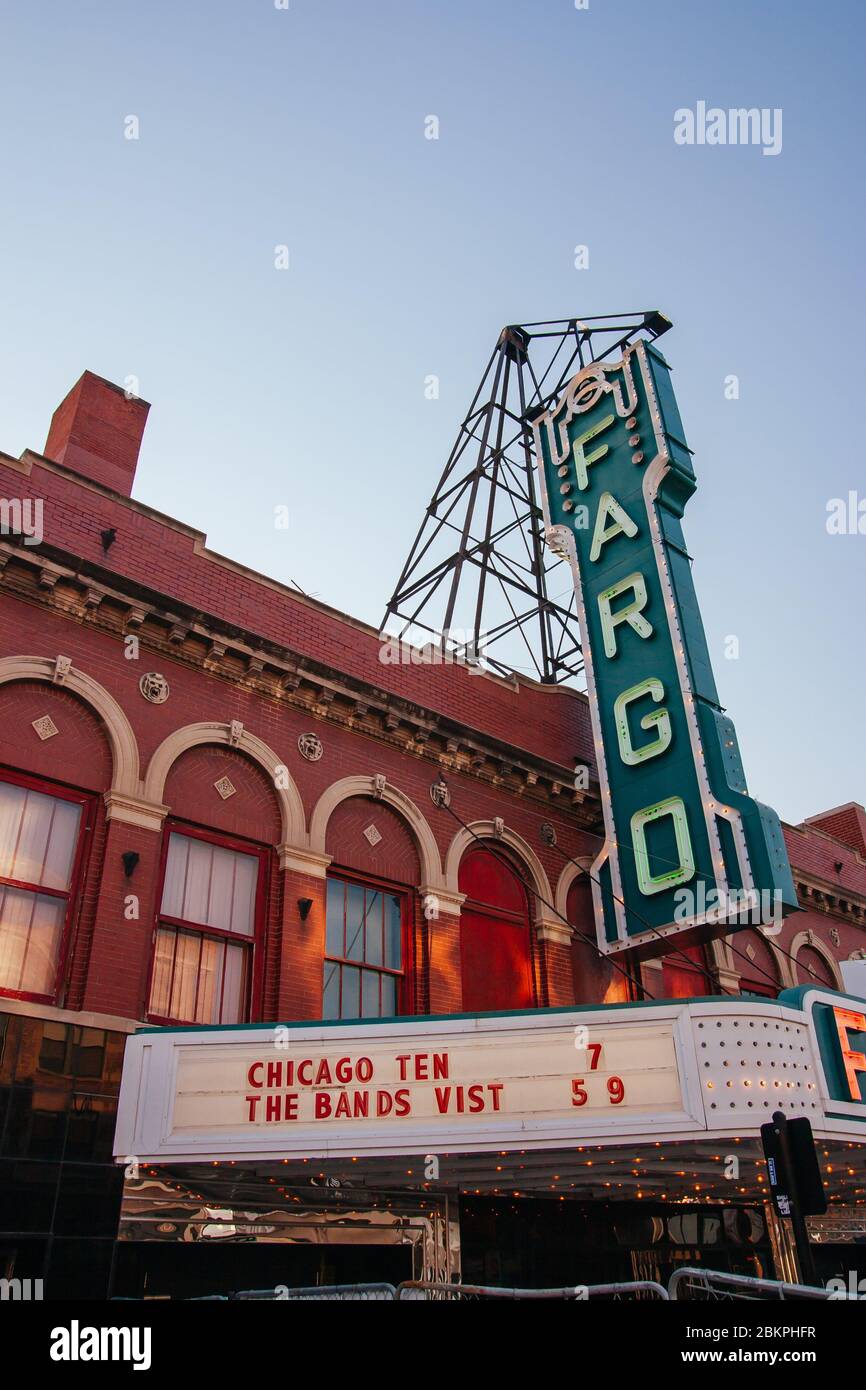 Fargo Theater Sign Stock Photo - Alamy