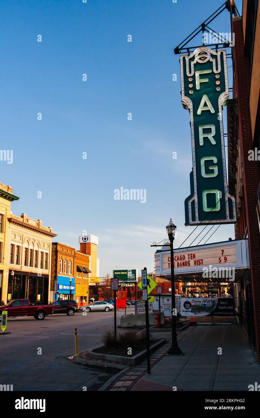 Fargo Theater Sign Stock Photo - Alamy