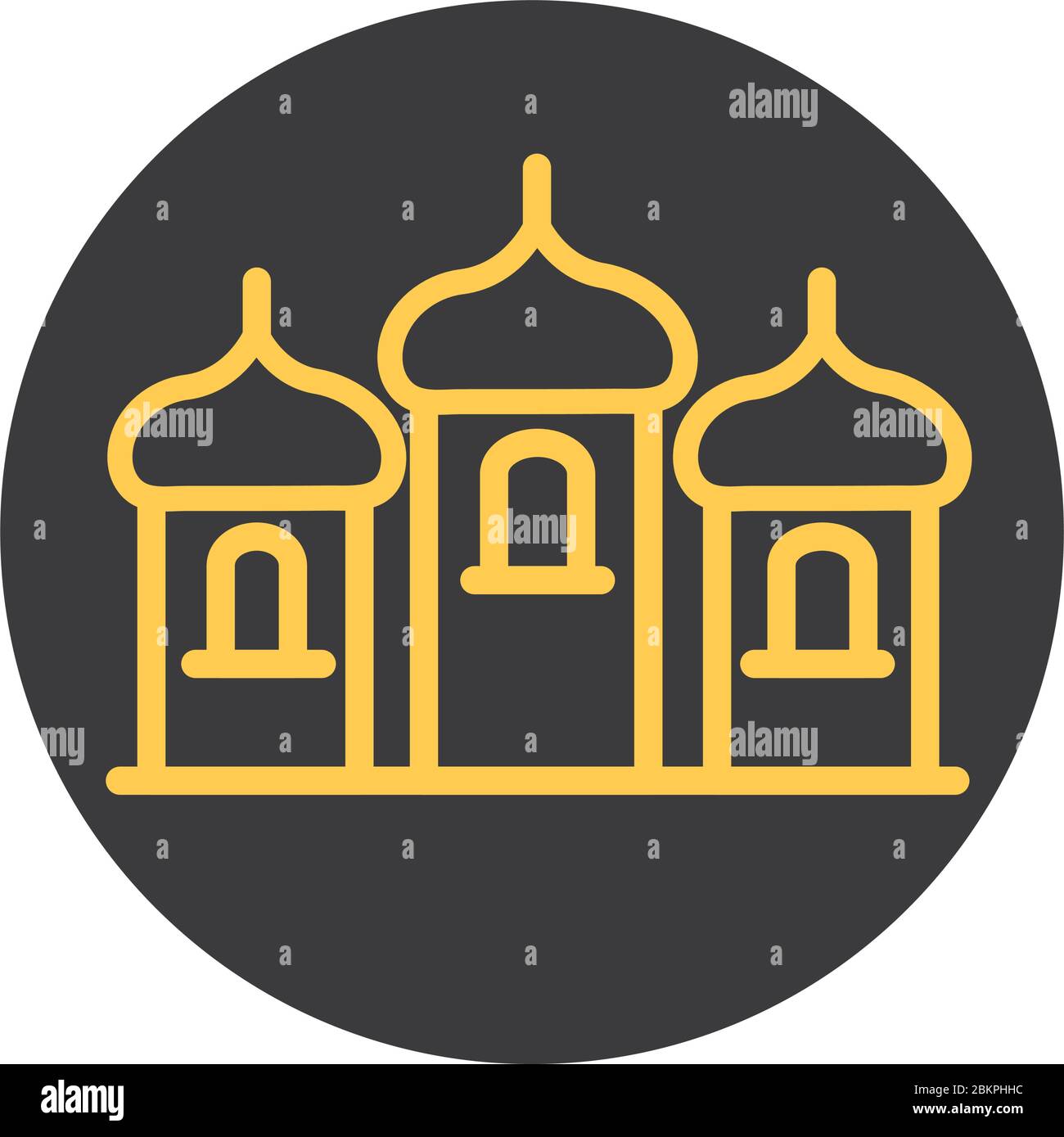 eid mubarak islamic religious mosque sacred place vector illustration ...