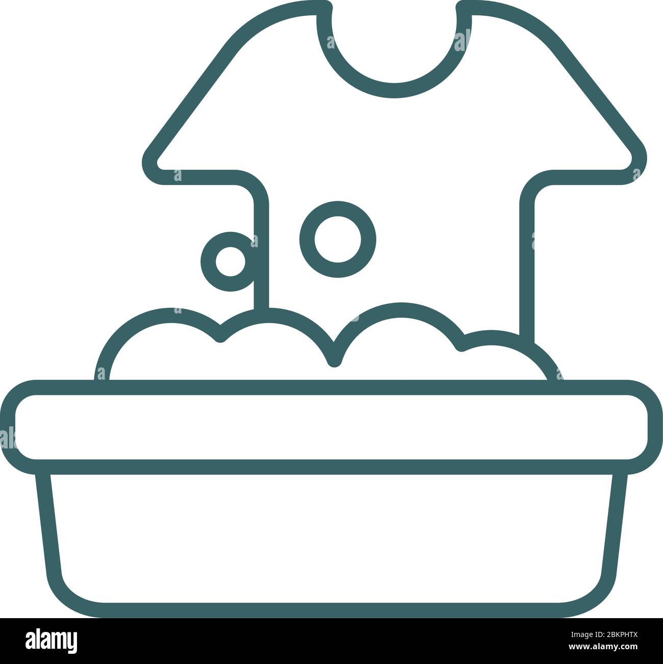 Handwashing clothes Stock Vector Images - Alamy