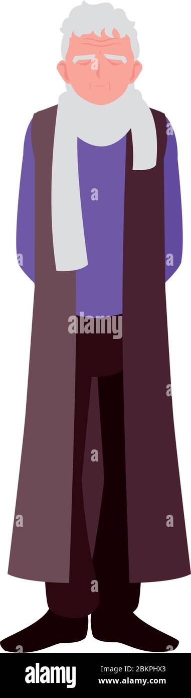 Man age 60 70 Stock Vector Images - Alamy