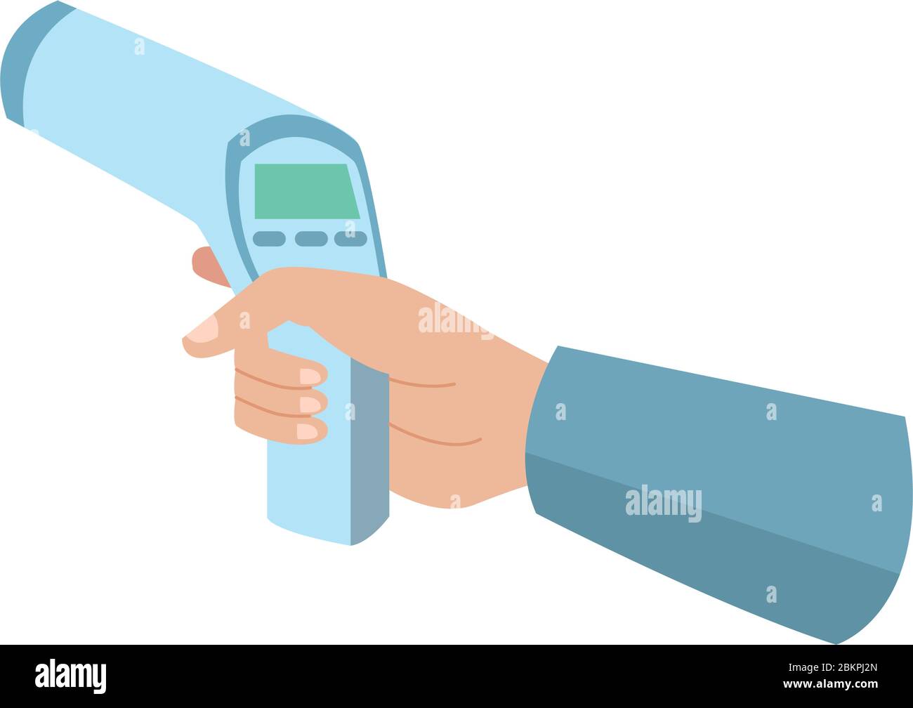 Modern non contact thermometer Stock Vector Images - Alamy