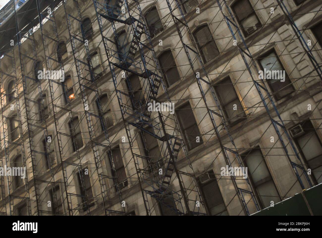 Fire Escape Stairs Outside Exterior Building Windows Elevation ...