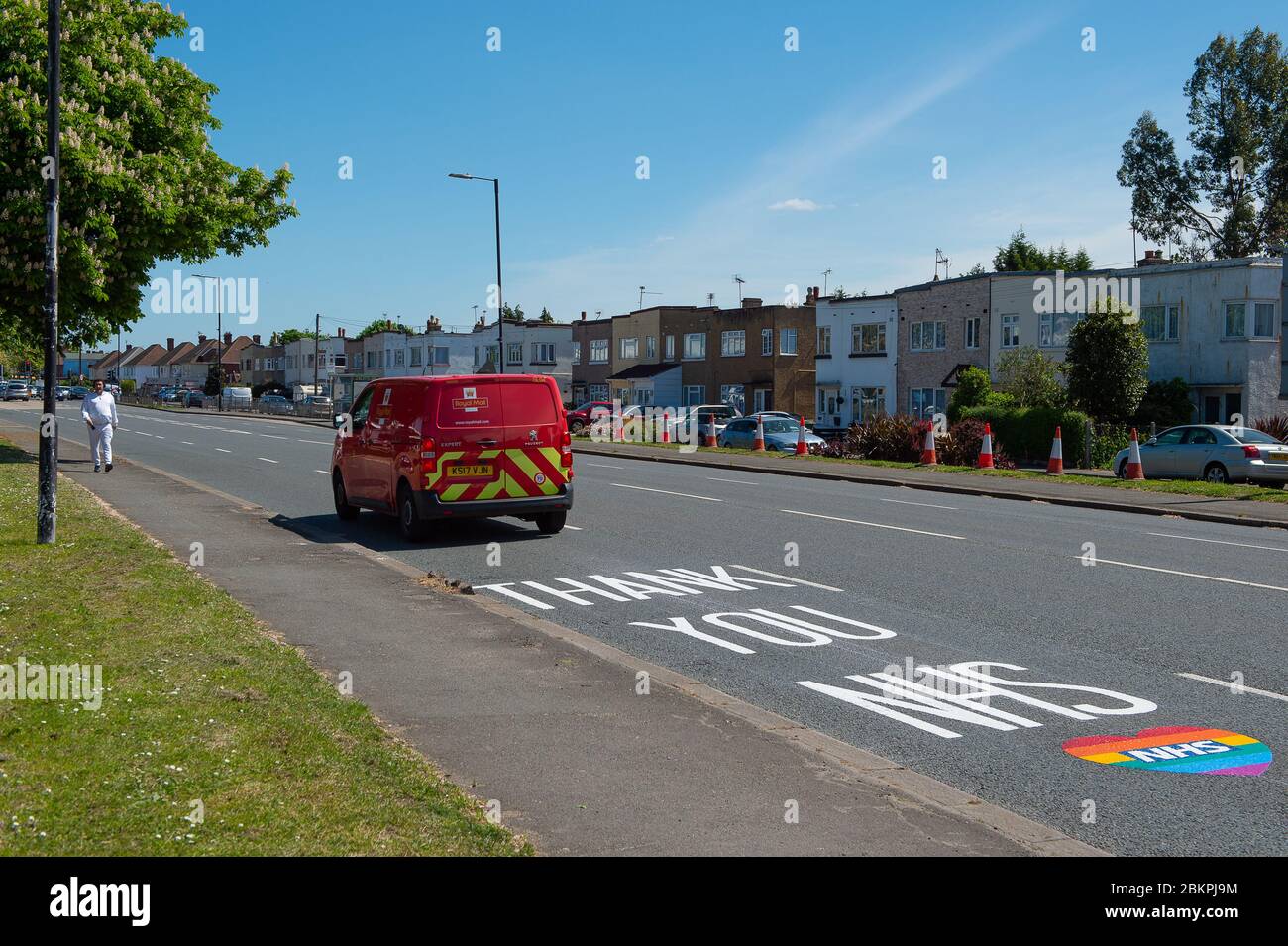 Thank you nhs road markings hi-res stock photography and images - Alamy