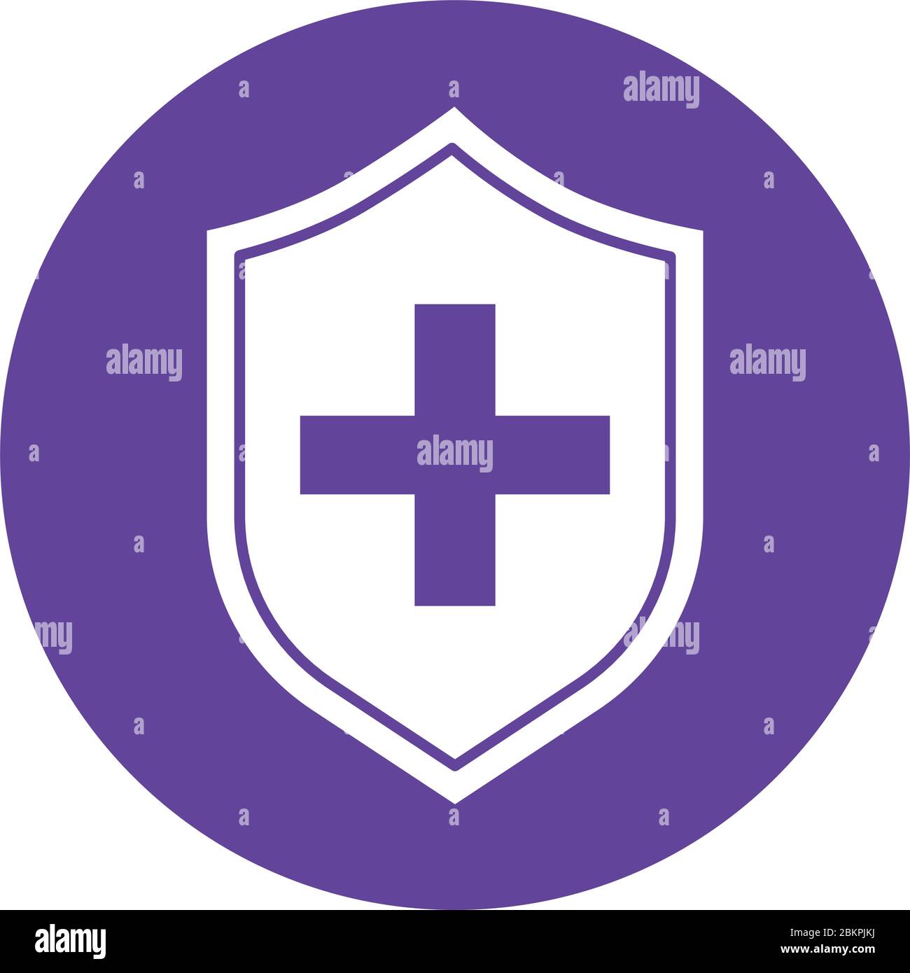 medical shield protection emergency cross symbol isolated icon vector ...