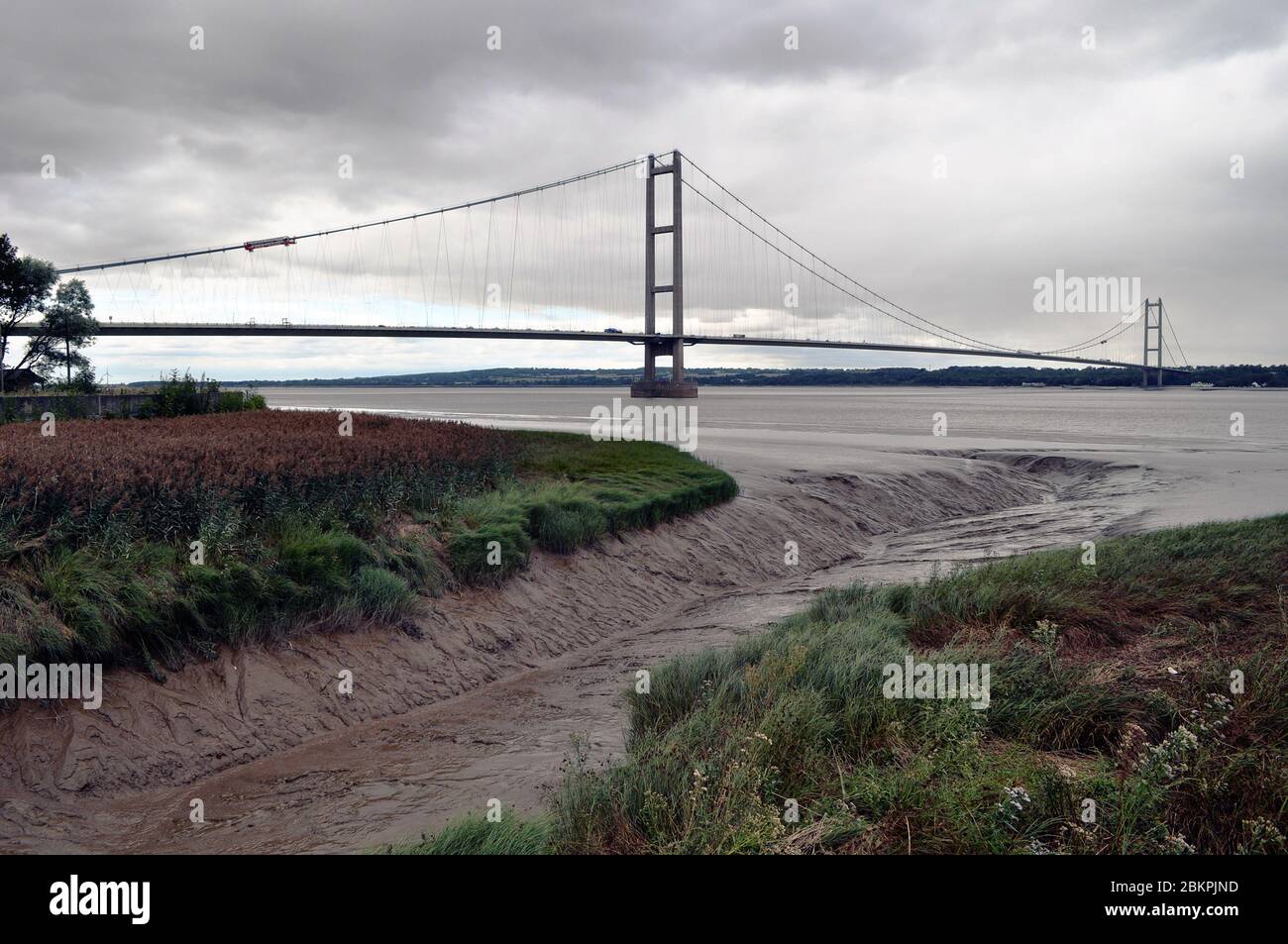 Humber Bridge and Estuary viewed from the Humber Country Park ...