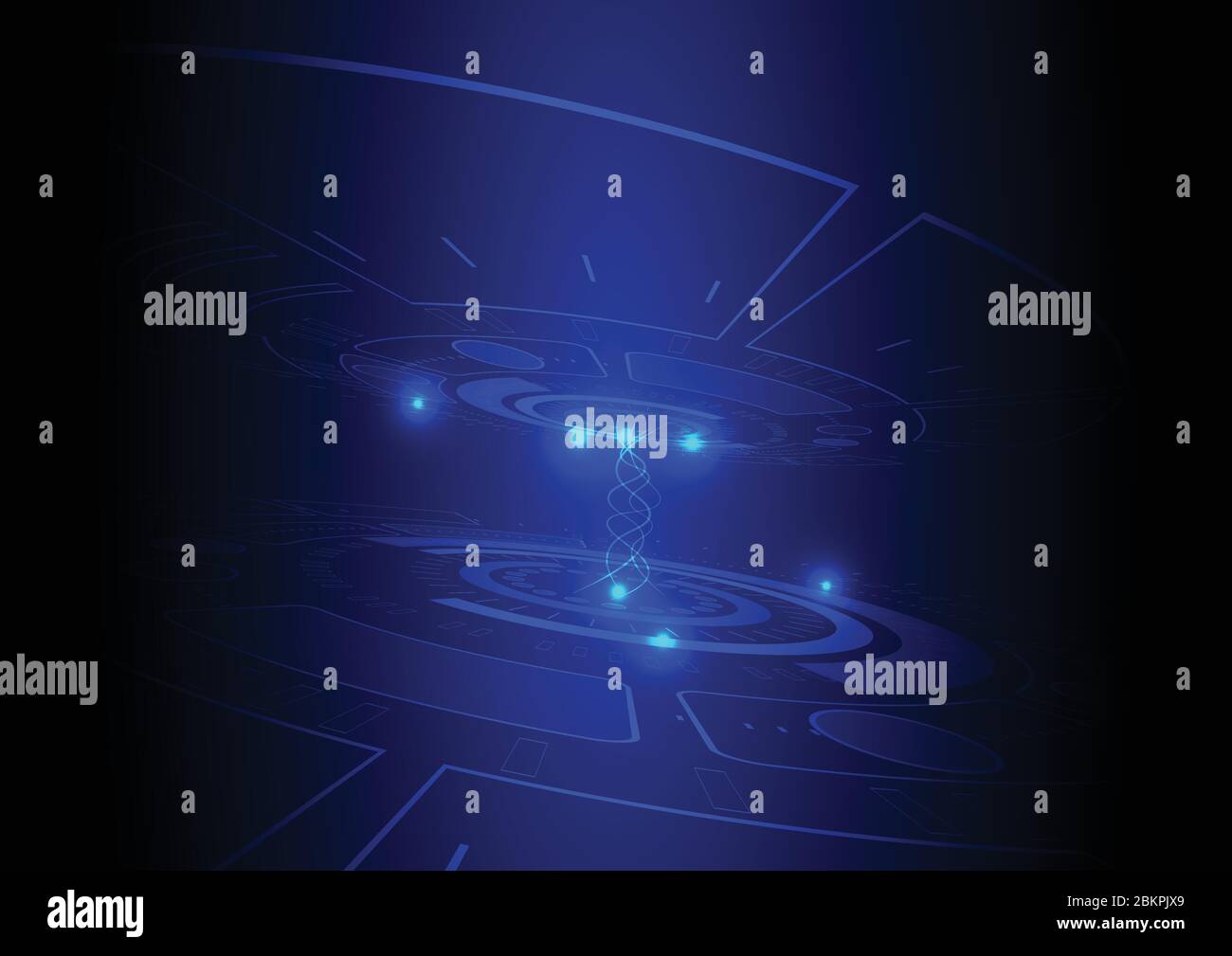 Blue Futuristic Background Stock Vector Image & Art - Alamy