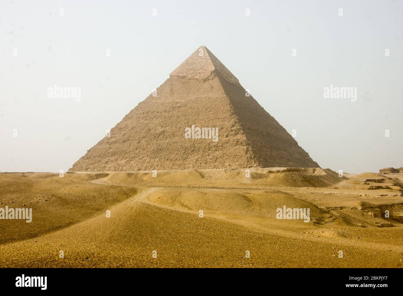 The great pyramid of Giza in Cairo, Egypt. One of the seven wonders of ...