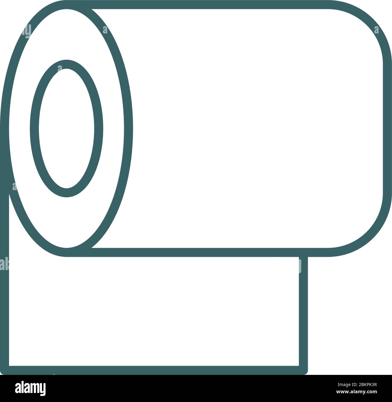 toilet paper roll line style icon Stock Vector Image & Art - Alamy