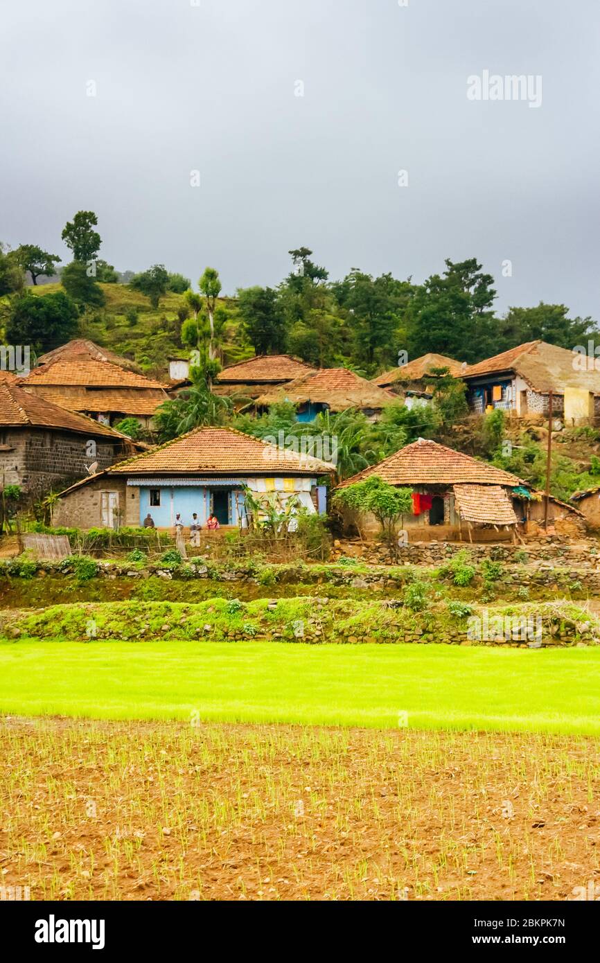 Rural Farming Community in India Stock Photo - Alamy
