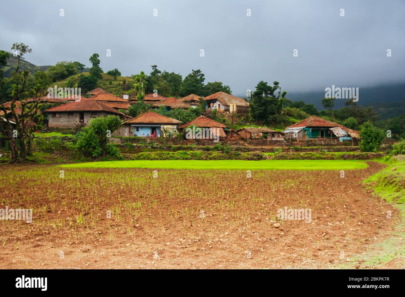 Rural Farming Community in India Stock Photo - Alamy