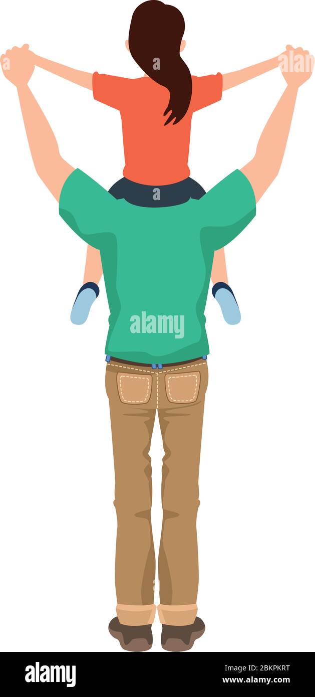 dear father with little daughter Stock Vector Image & Art - Alamy