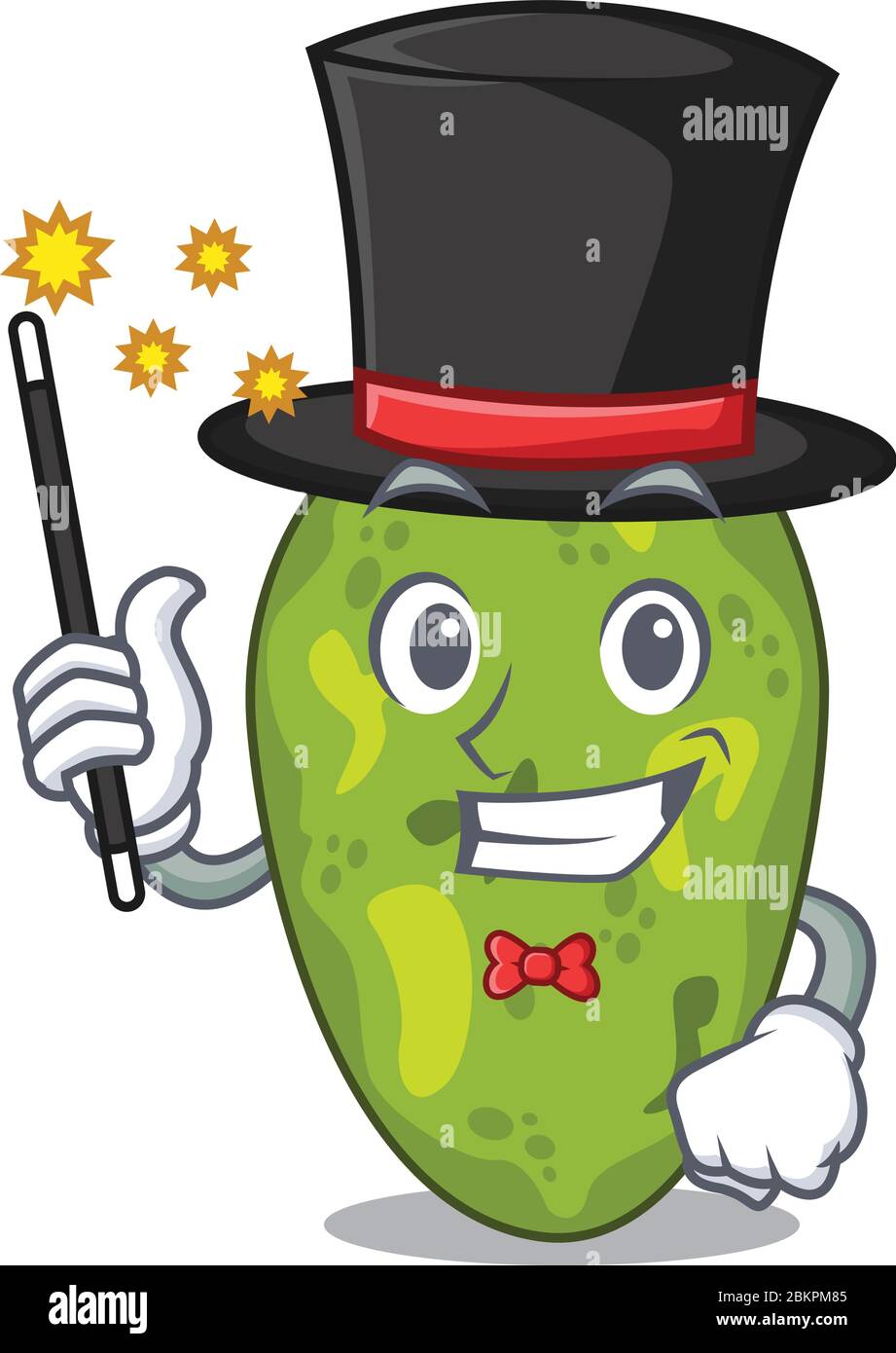 An attractive Magician of cyanobacteria cartoon design Stock Vector ...