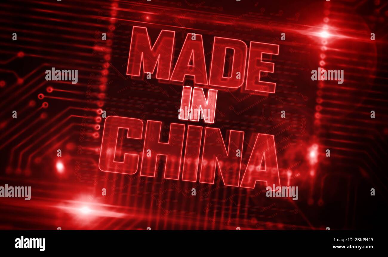 Made in China. Industry, export and innovation. Modern technology in ...