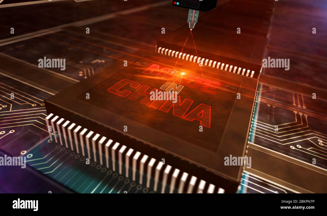 Made in China. Industry, export and innovation. Modern technology in ...