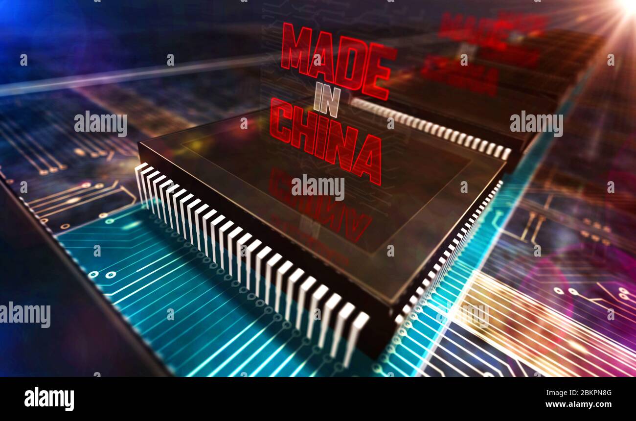 Made in China. Industry, export and innovation. Modern technology in ...