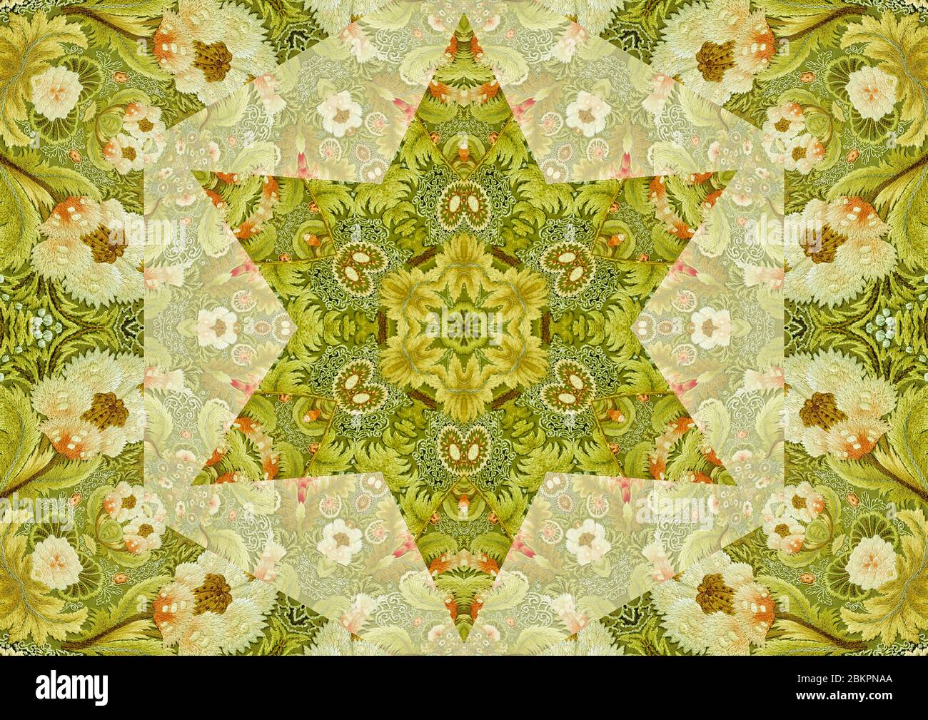 The Leek Embroidery set was inspired by a work held by the Rijkksmuseum ...