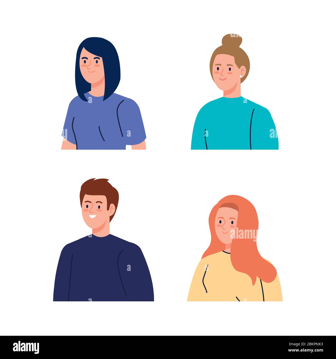 group of people avatar characters Stock Vector Image & Art - Alamy
