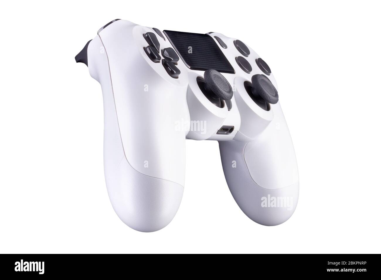 White video game joystick gamepad isolated on a white background Stock ...