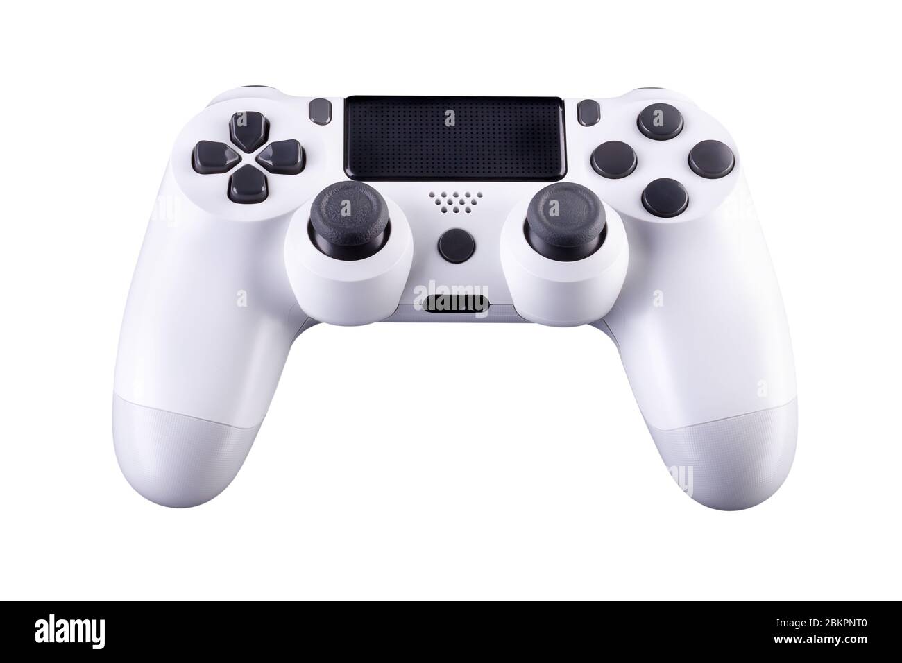 White video game joystick gamepad isolated on a white background Stock ...