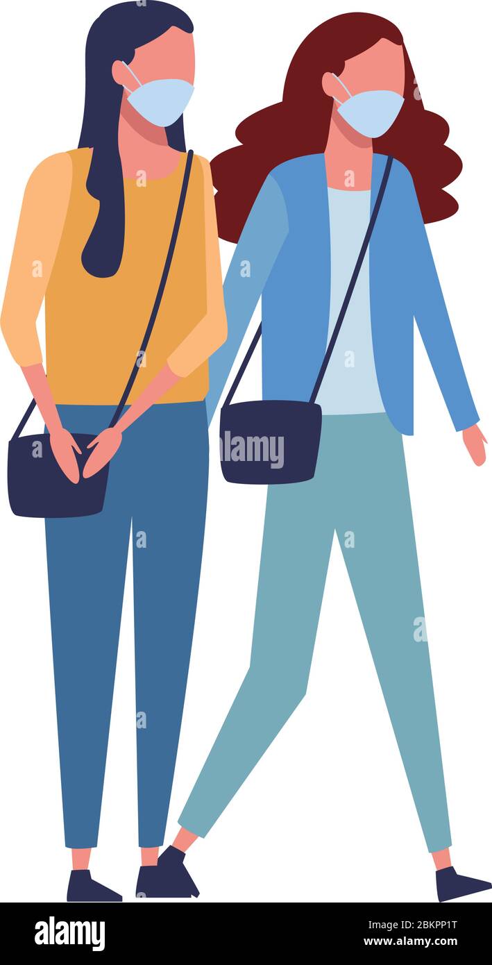 Girls with masks Cut Out Stock Images & Pictures - Alamy